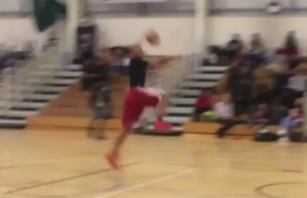 Nathan Schall Wins MSBT Dunk Comp By Taking Off From Near Free Throw ...