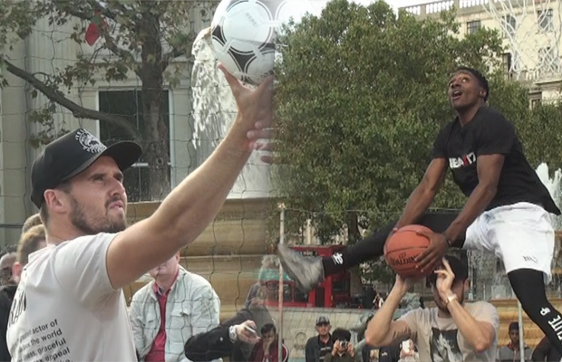 Arsenal's Carl Jenkinson Helps Dunkers at NBA 2K17 Launch! - Hoopsfix.com